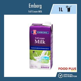Emborg Full Cream Milk UHT 3.5% 1L – Food Plus - Professional Food ...